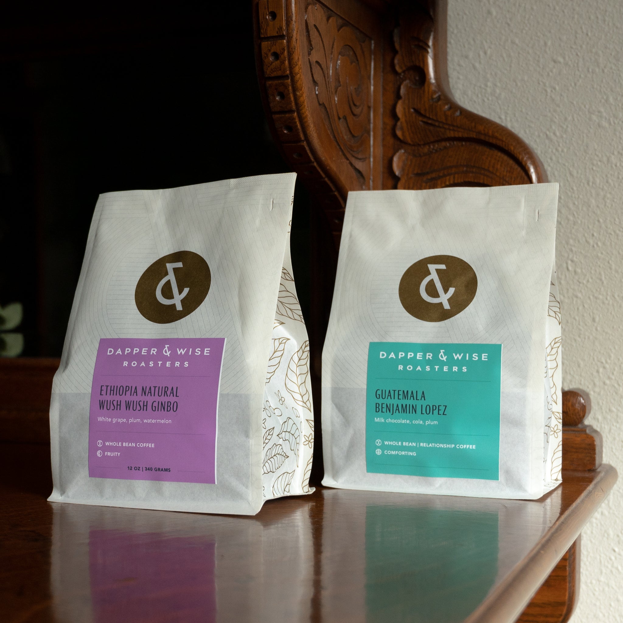 Ethiopia Washed Wush Wush Ginbo / Guatemala Benjamin Lopez – Dapper & Wise