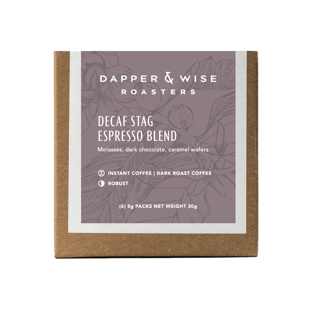 Decaf Stag Espresso Blend Instant Coffee (6pk) – Dapper & Wise
